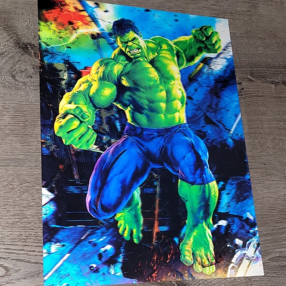 Art | Hulk 3d Holographic Lenticular Poster | Poshmark